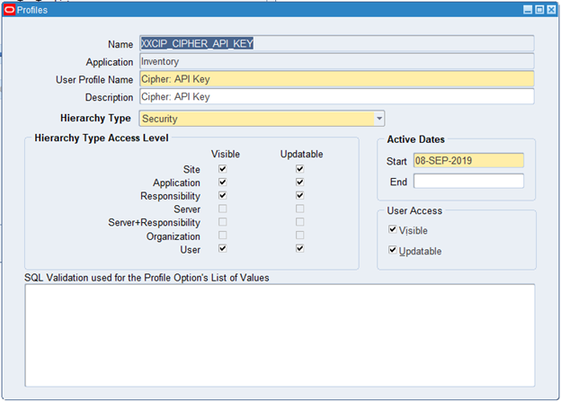 Setup Cipher Profile Options – Skipjack Supply Chain