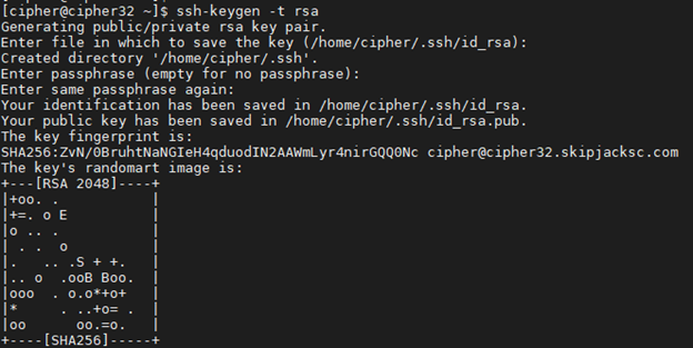 Setup SSH Private and Public Keys – Skipjack Supply Chain