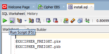 Installing with SQL Developer – Skipjack Supply Chain