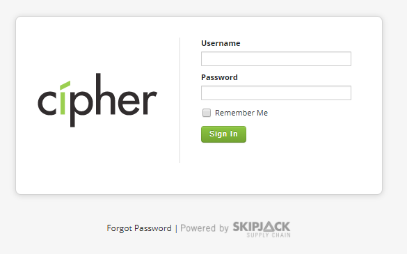 Logging In – Skipjack Supply Chain