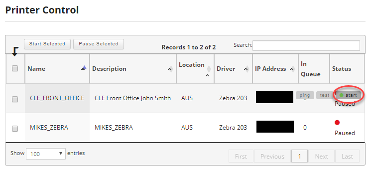 Controlling Printers – Skipjack Supply Chain