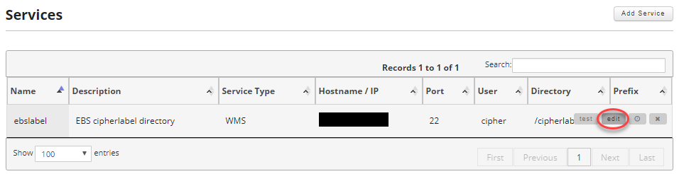 Editing a Service – Skipjack Supply Chain