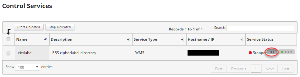 View Service Logs – Skipjack Supply Chain